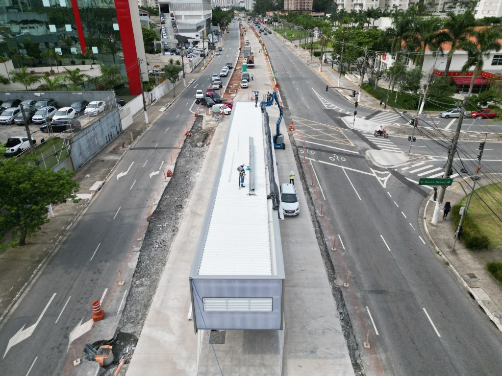 Fase 1 da construção do BRT-ABC chega a 80% dos trabalhos finalizados